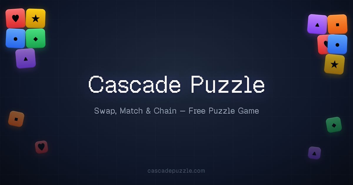 Cascade Puzzle - Free Block-Swapping Puzzle Game